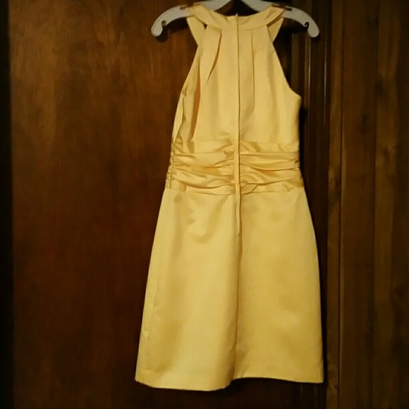 David's Bridal | Dresses | Davids Bridal Yellow Sleeveless Dress | Poshmark